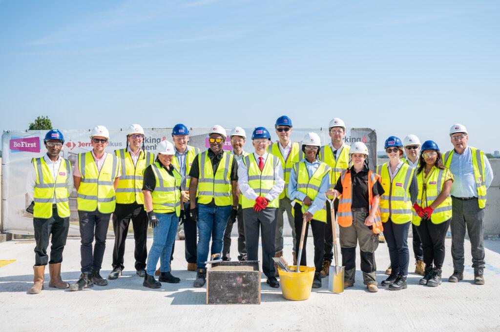 Be First celebrates topping out at Roxwell Road in Barking - Be First ...